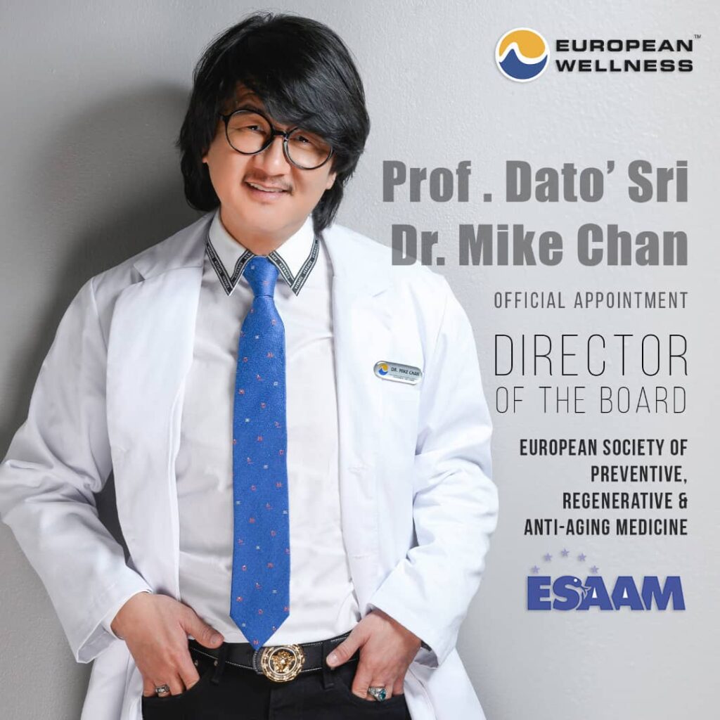 Prof. Dato’ Sri Dr. Mike Chan joins ESAAM Board of Directors | European ...